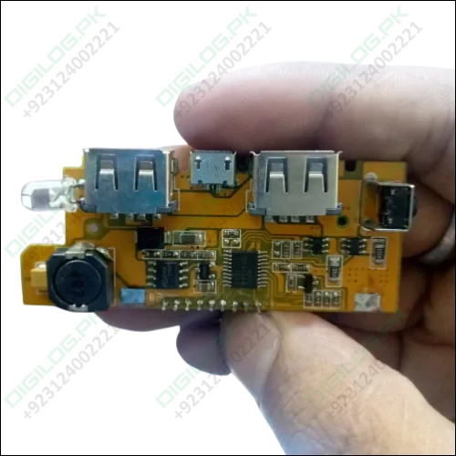 5V 2A DIY Power Bank Module with Display and Emergency Light Points | Stable Output Voltage of ...
