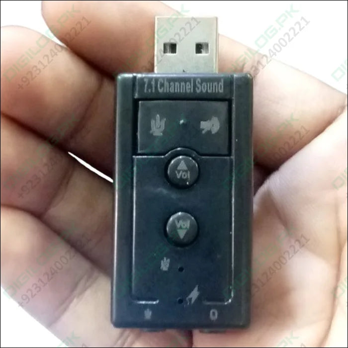 7.1 Channel USB External Sound Adapter In Pakistan - Digilog.pk