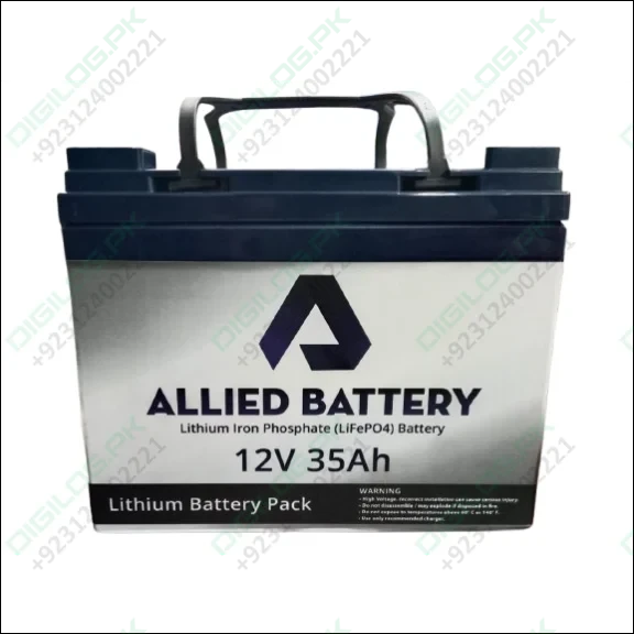Allied Battery 12V 35Ah Lithium Iron Phosphate Battery - Digilog.pk