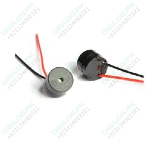 Buzzer Alarm Active Piezo Electronic Wires DC 3‑12V - Digilog.pk