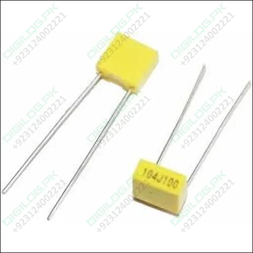 104J100 0.1uF 100V Radial Polyester Box Type Capacitor - Digilog.pk
