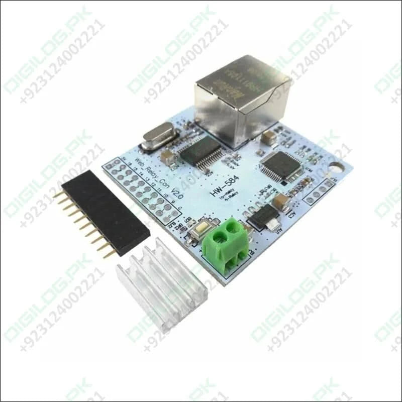 HW-584 RJ45 Network Internet IO for 16x 5V Relays ENC28J60 - Digilog.pk