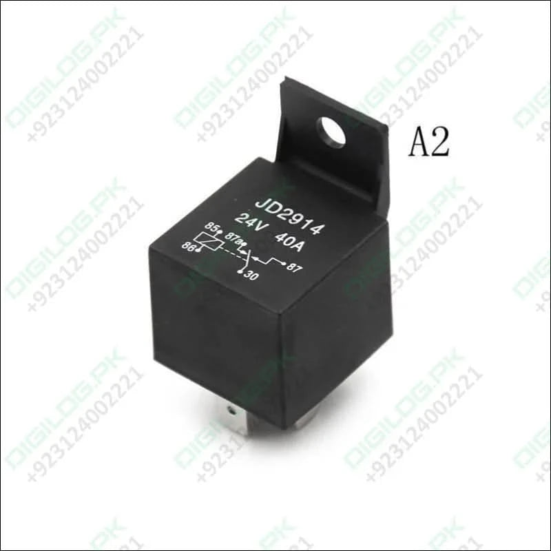 DC 24V 40A 5 Terminals Male Power Connector Relay - Digilog.pk