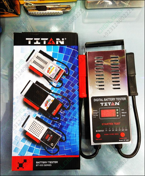 TITAN BT-100C Digital Battery Tester - Professional Automotive ...